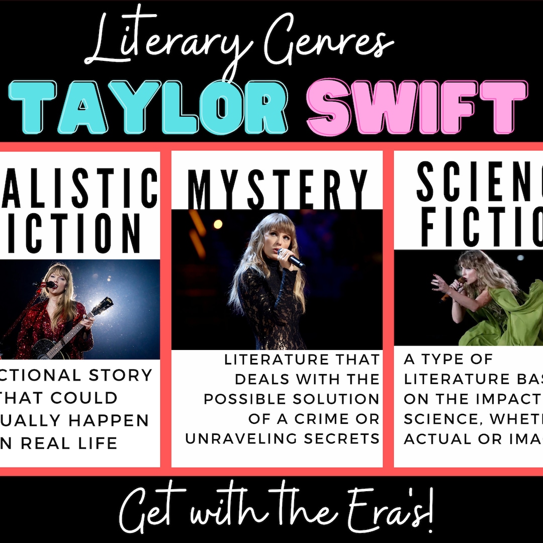 Taylor Swift - Literary Genres Posters - ELA Posters - Back to School ...
