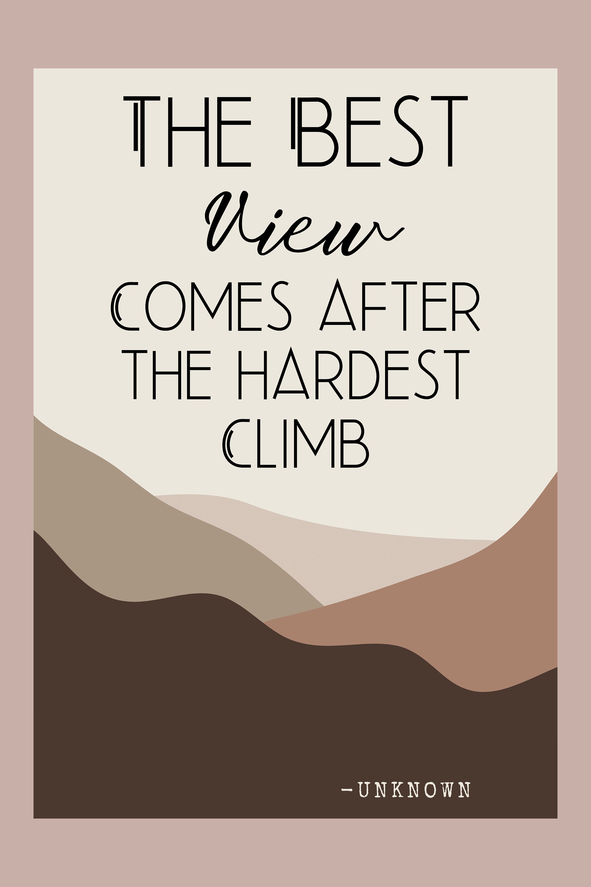 Growth Mindset Posters - Seven Nature/mountain Themed Posters - Boho ...