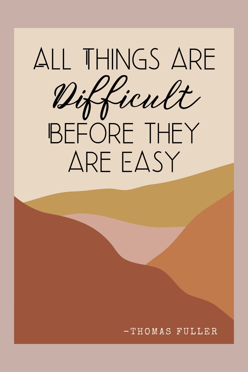 Growth Mindset Posters - Seven Nature/mountain Themed Posters - Boho ...