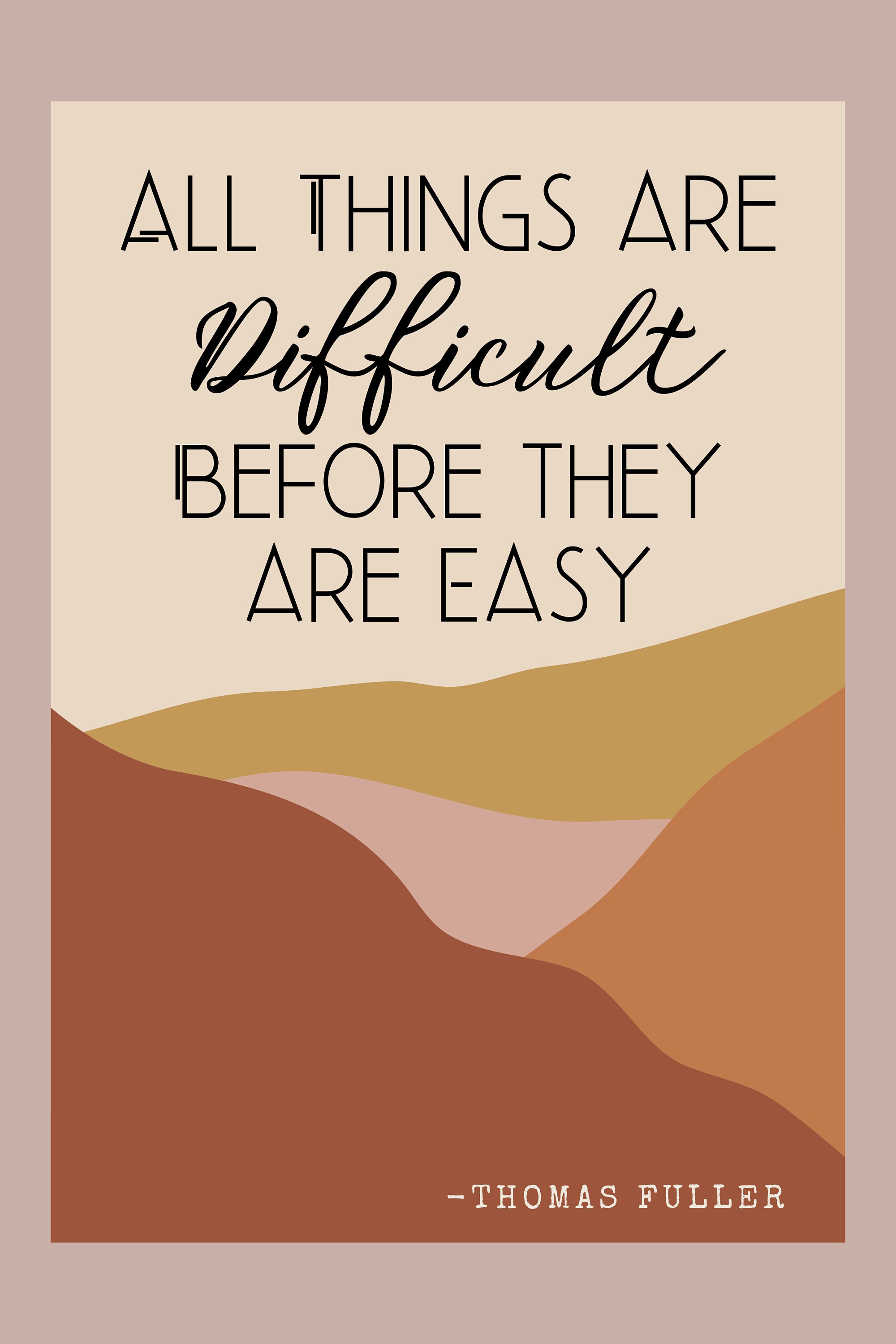 Growth Mindset Posters - Seven Nature/mountain Themed Posters - Boho ...
