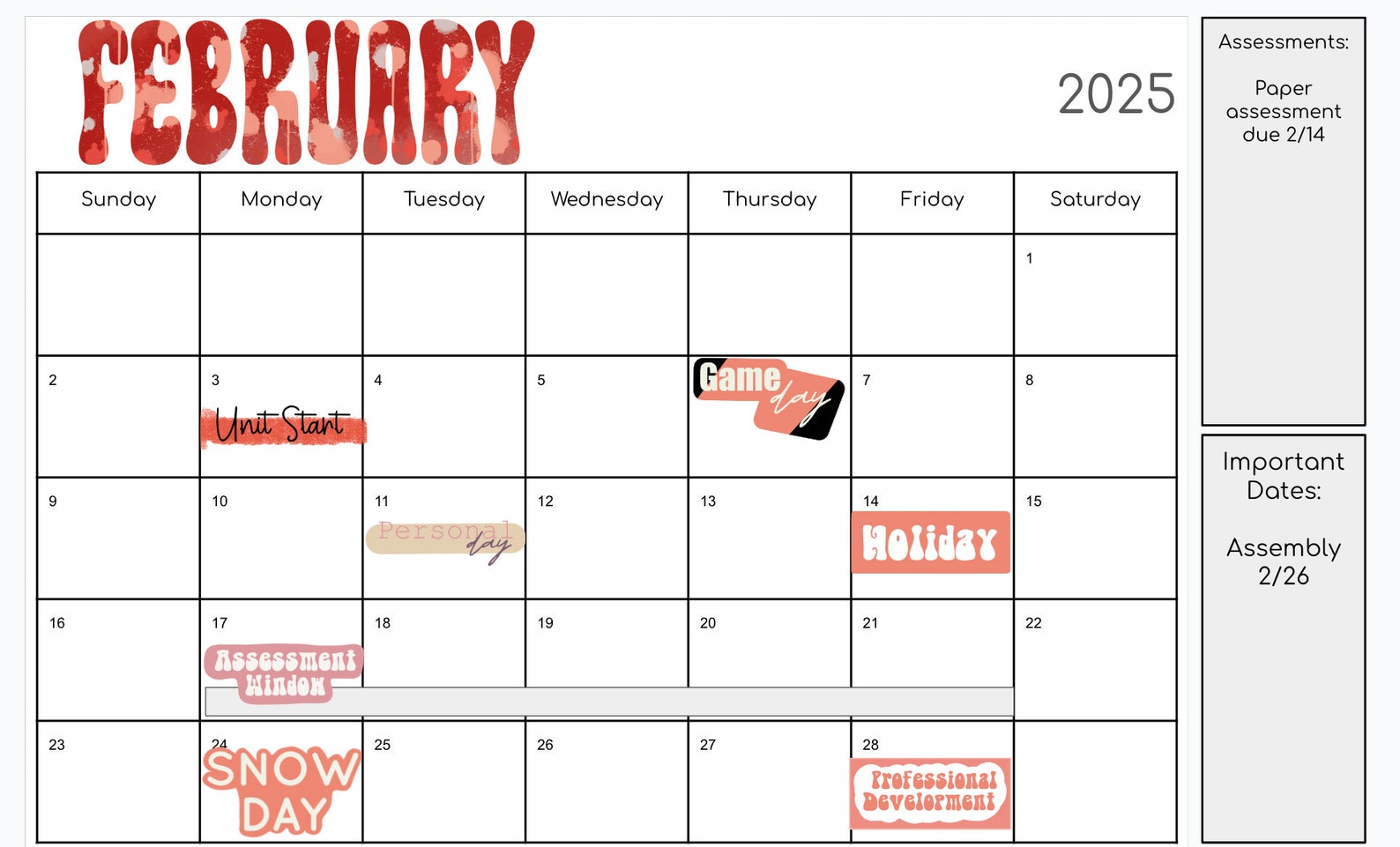 2024-25 Editable Google Slides Calendar - Back to School With Bonus ...