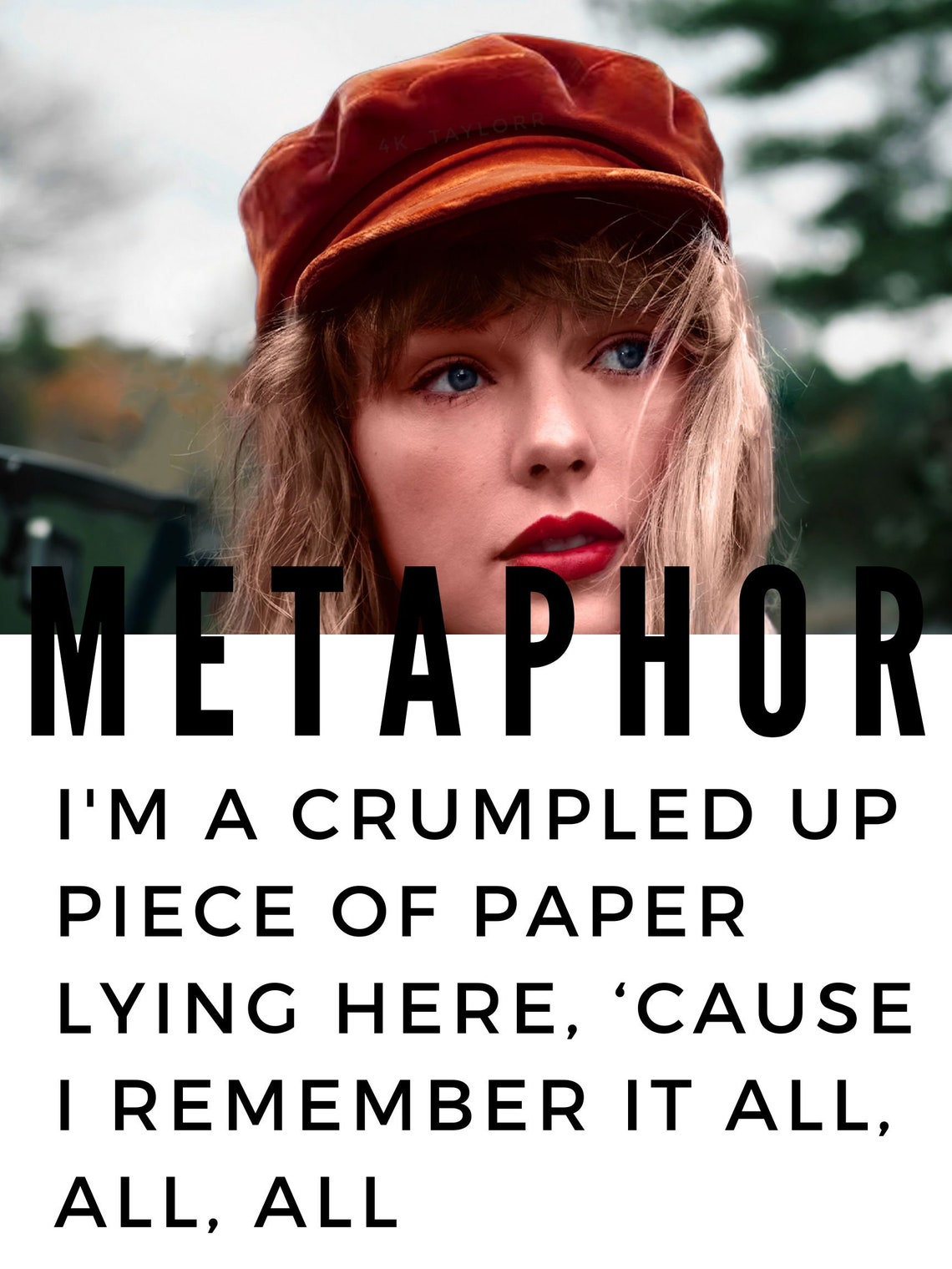 Taylor Swift Figurative Language Posters 16 Posters - Etsy