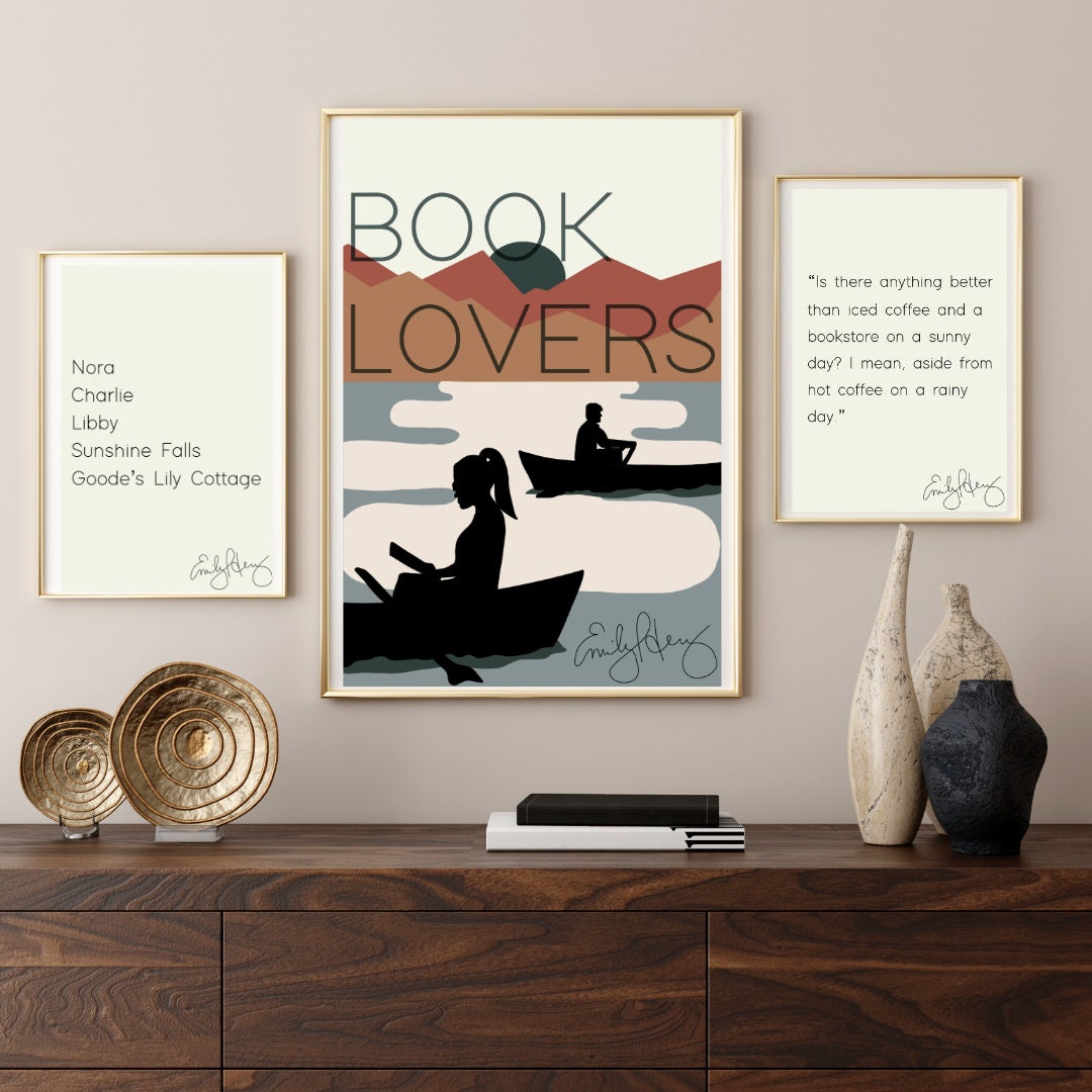 Book Lovers Digital Art Bundle - Digital Book Wall Art - Booktok Novel ...