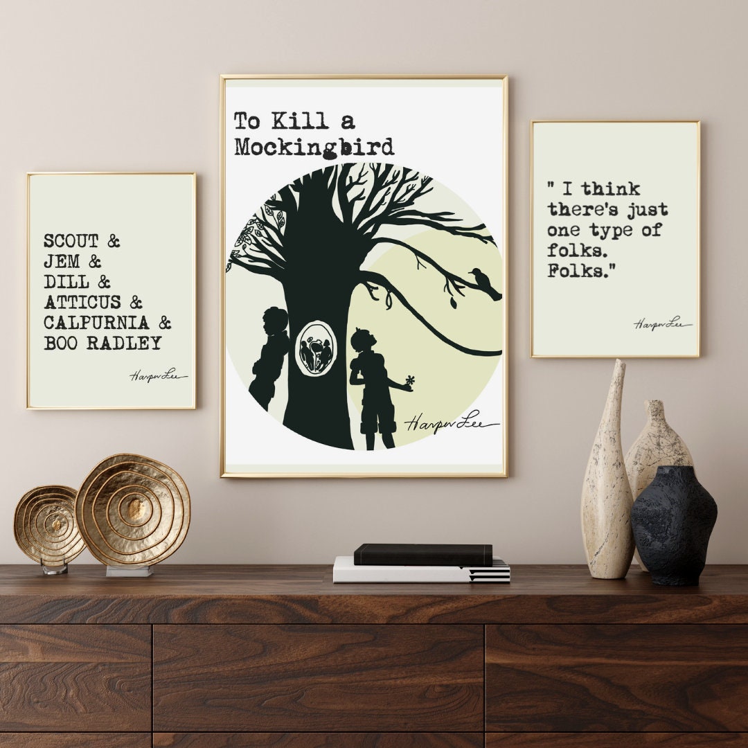 To Kill a Mockingbird Digital Art Bundle - Digital Wall Art - Cover and ...