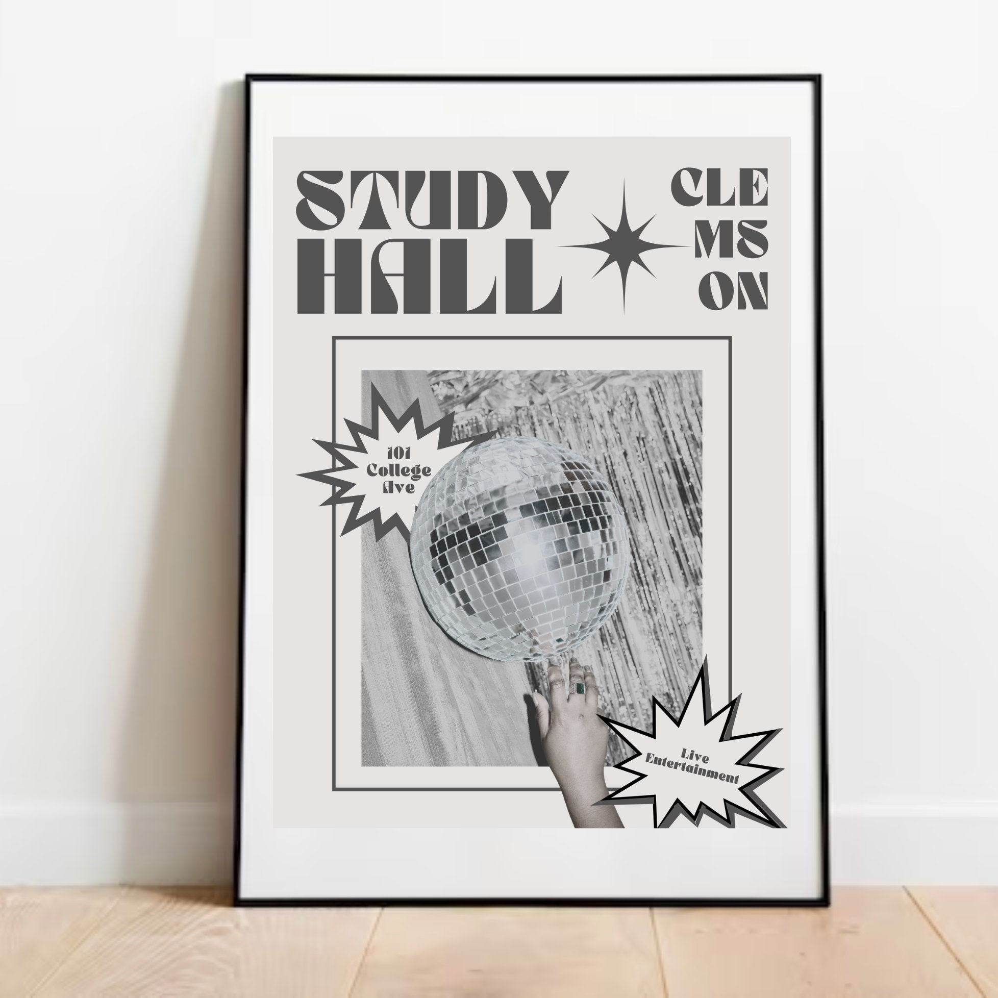 Clemson Bars Downtown Poster Prints PNG Download - Exceptional Quality ...