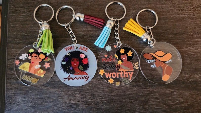 Black Girl Inspiration Keychains - Etsy