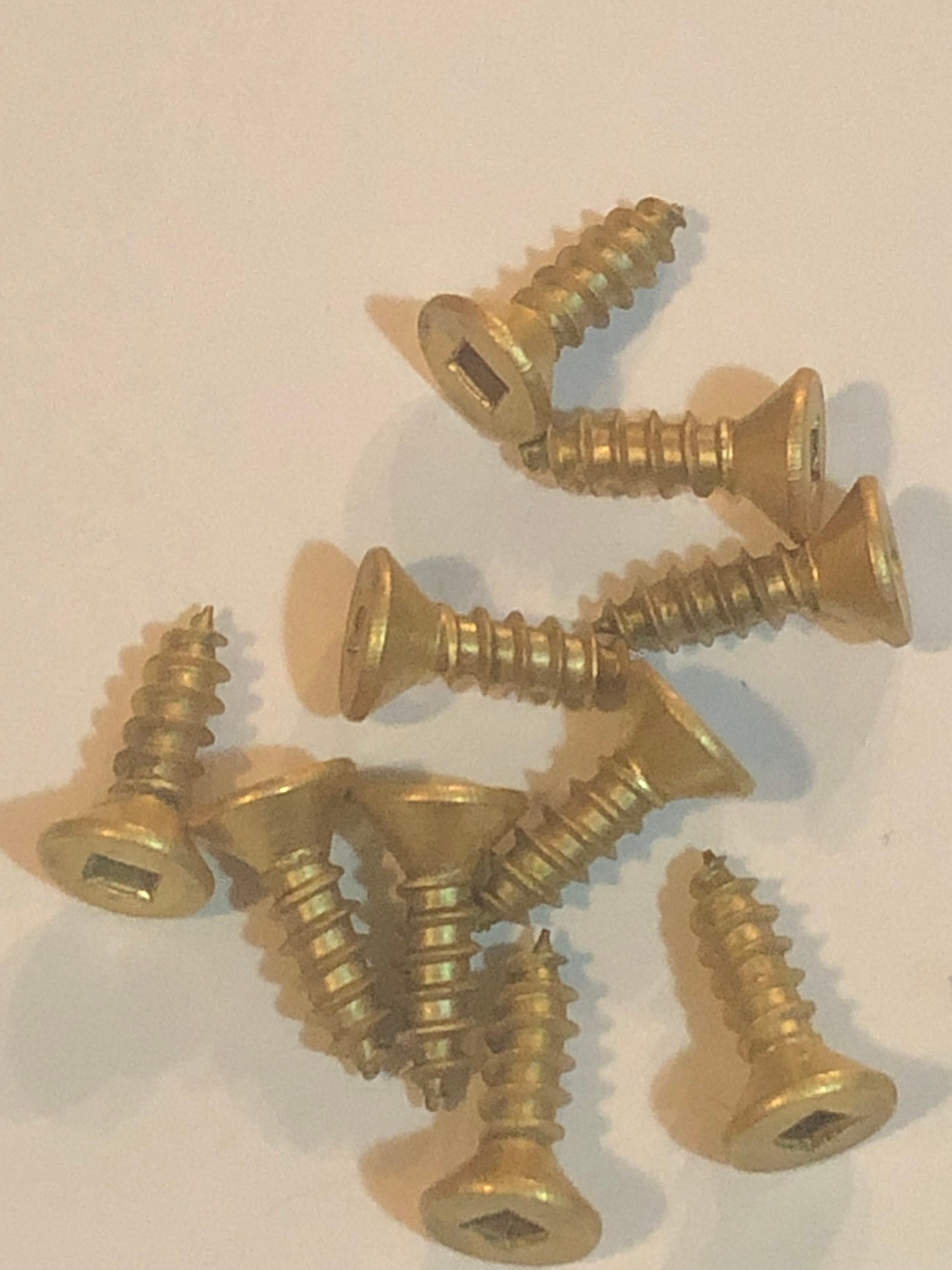 Square Socket Robertson Countersunk Flat Head Solid Brass Wood Screws ...