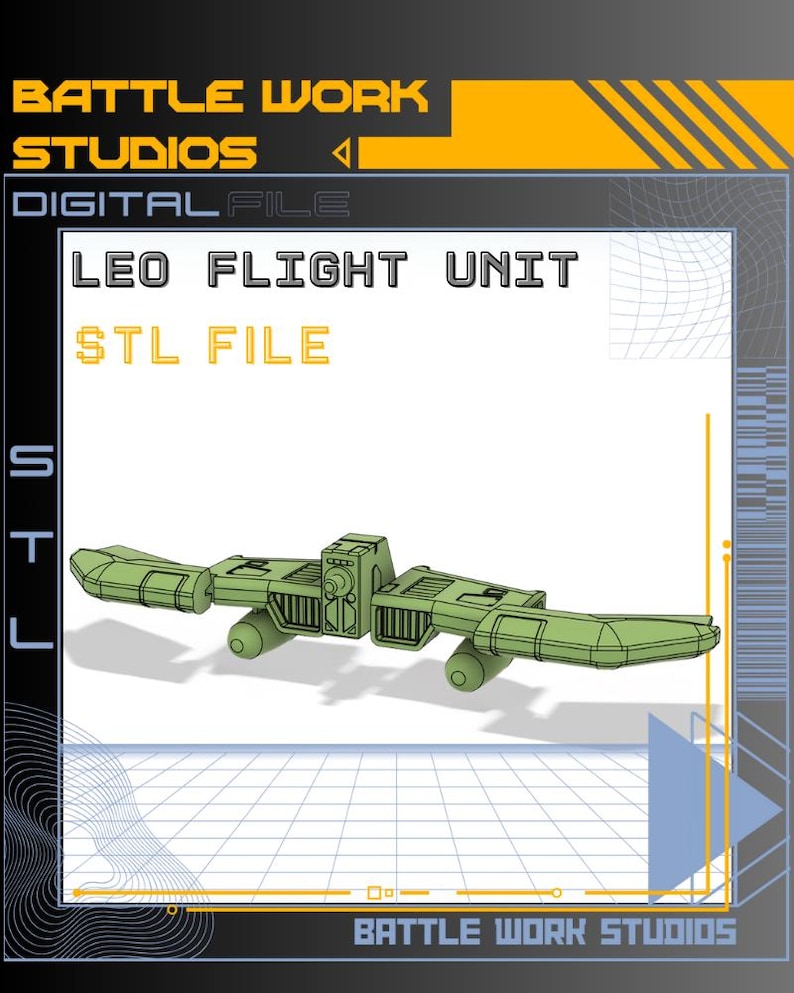 HG Leo Digital STL Download Articulated Flight Unit Featuring ...