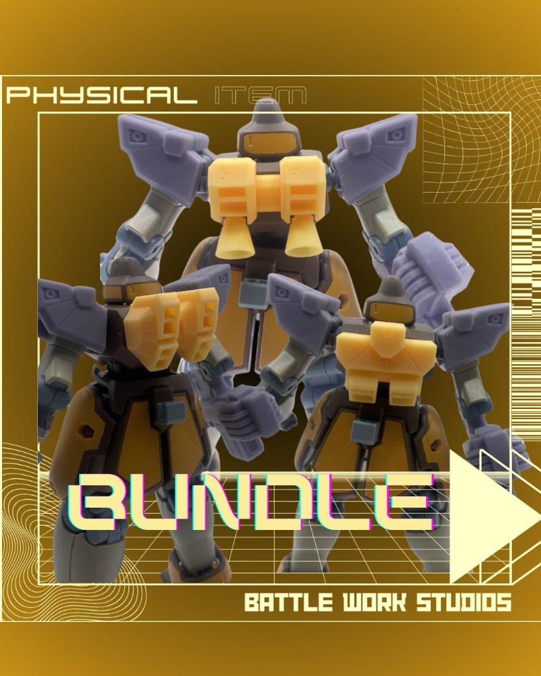 WMS-03 Maganac 3pack Bundle Customization Feature Backpacks 144th Scale ...