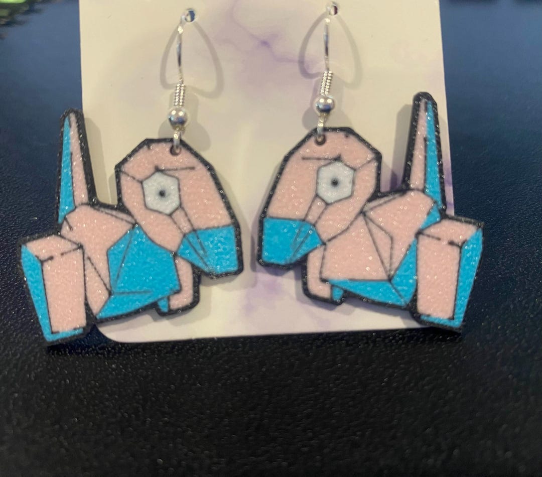 Original 151 Poke-porygon-mon ,anime Earrings series 1 - Etsy