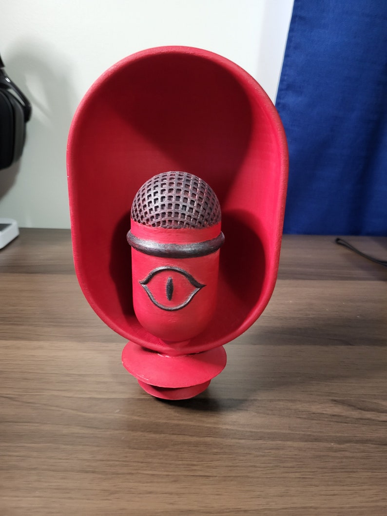 Alastor Cosplay Mic Hazbin Hotel 3d Print File Etsy