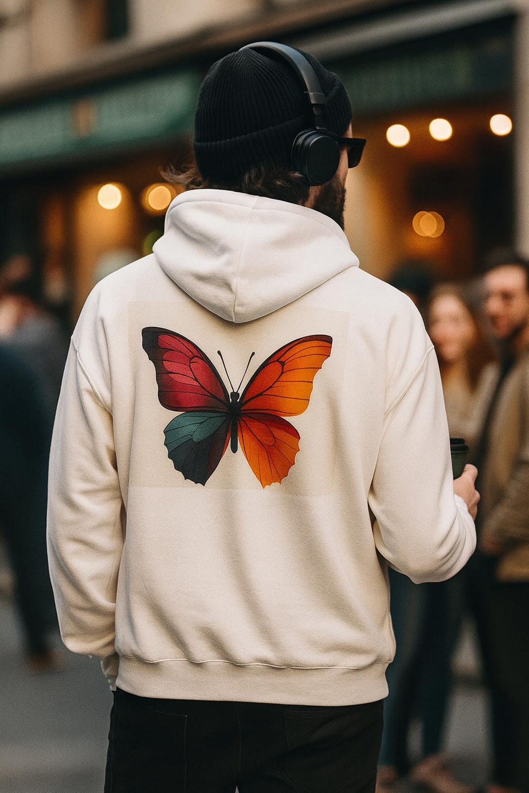 Butterfly Effect Hoodie: Colorful Graphic Design, Unisex Fashion - Etsy