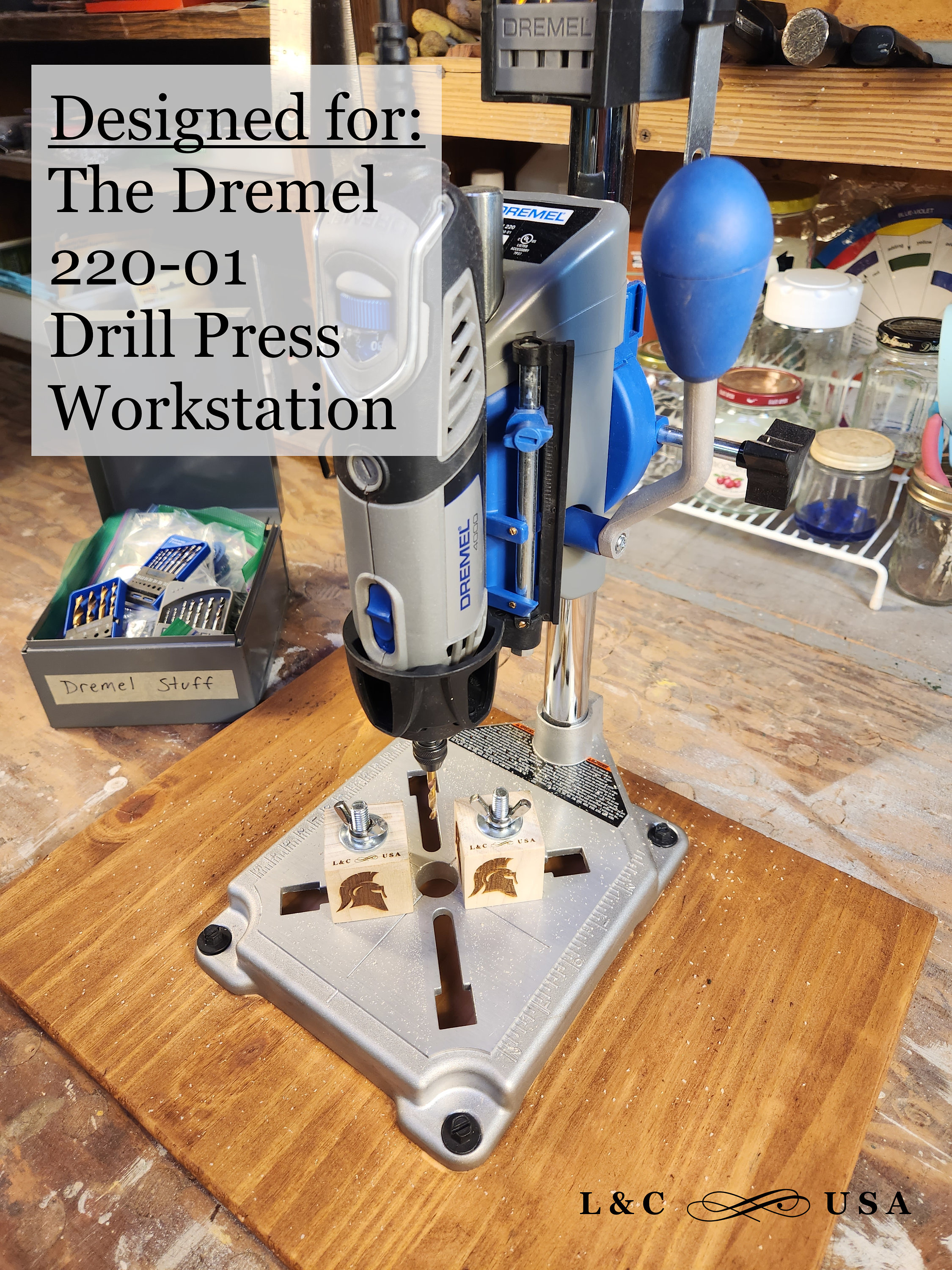 Spartan Helmet Clamp for Dremel 220-01 Drill Press Workstation - Etsy