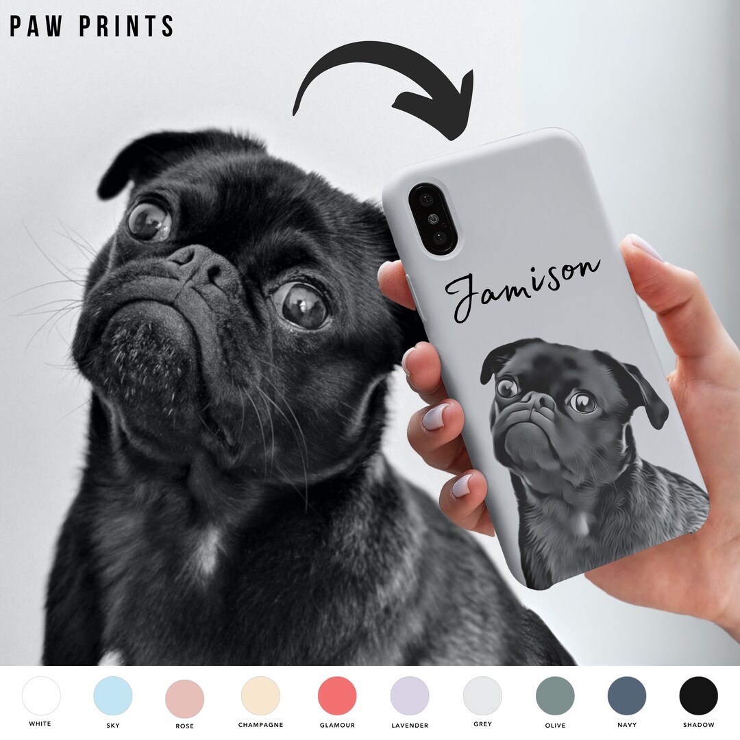 Custom Pet Phone Case Using Pet Photo + Name Custom Dog Phone Case Custom Cat Phone Case ...