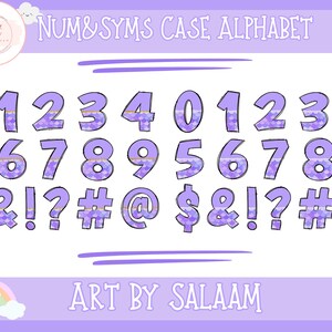 Mermaid Doodle Alphabet Letters PNG Numbers Bundle, Purple Mermaid Font ...