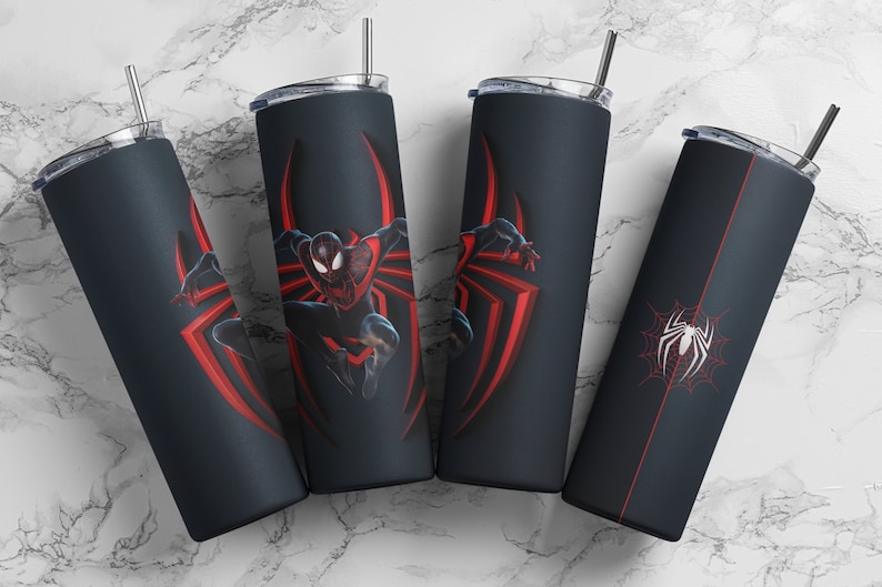 Spider Man 20oz Skinny Tumbler Wrap, Spider Man Sublimation for Skinny ...