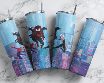 Spider Man 20oz Skinny Tumbler Wrap, Spider Man Sublimation for Skinny ...