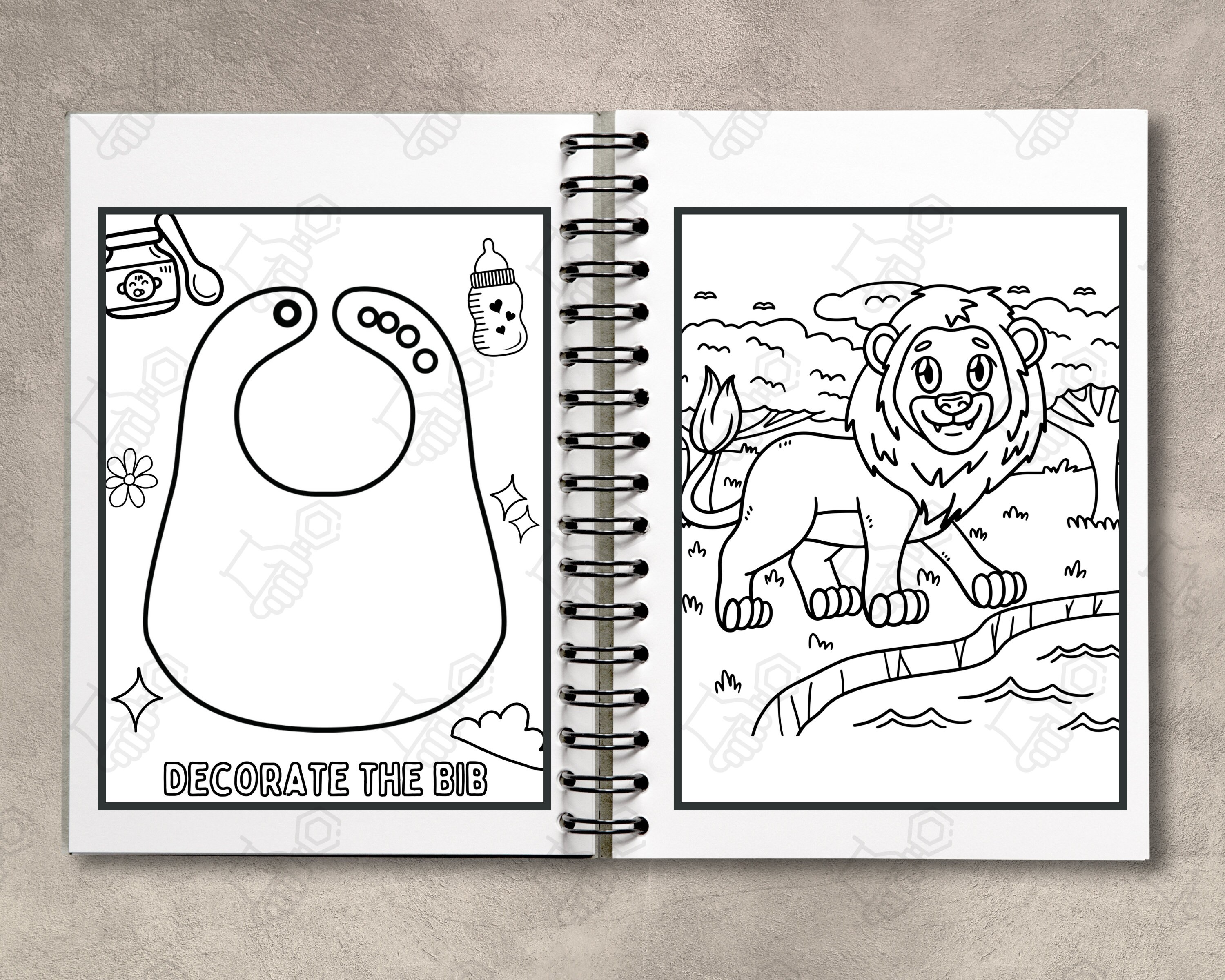 Baby Shower Coloring Book - Etsy
