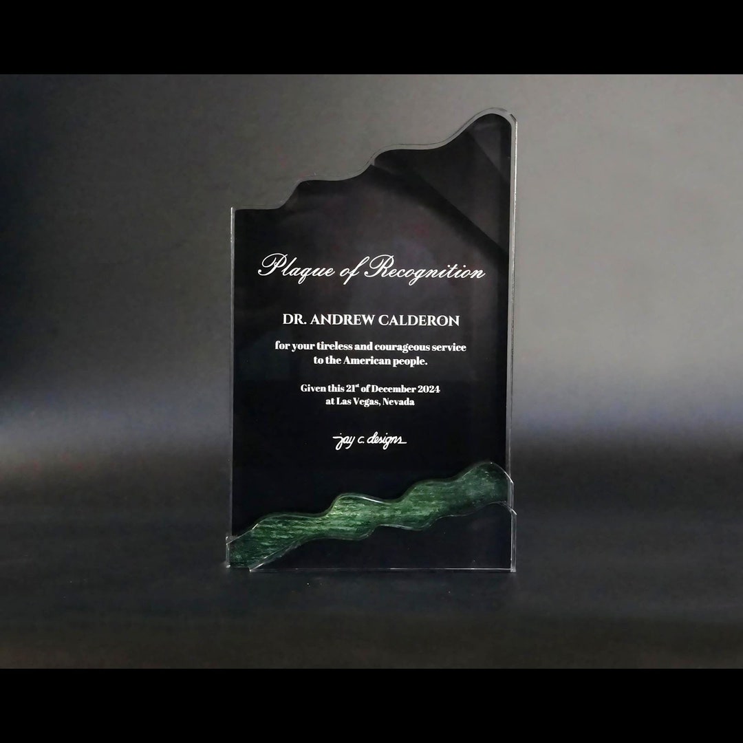 Personalized Acrylic Awards - Recognition Plaques for Employee Gifts ...