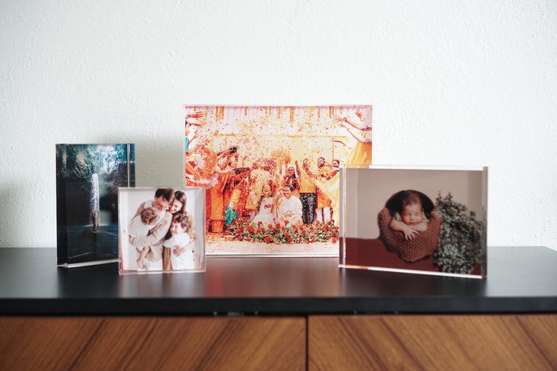 Acrylic Photo Block Acrylic Photo Frame Photo Frame With Stand Clear ...