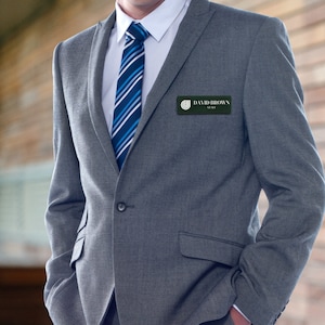 Custom Shape Name Tag With Magnet | Badges for Offices and Restaurants ...