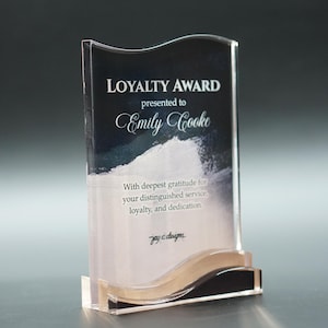 Custom Acrylic Award – Personalized Corporate Recognition Trophy - Etsy