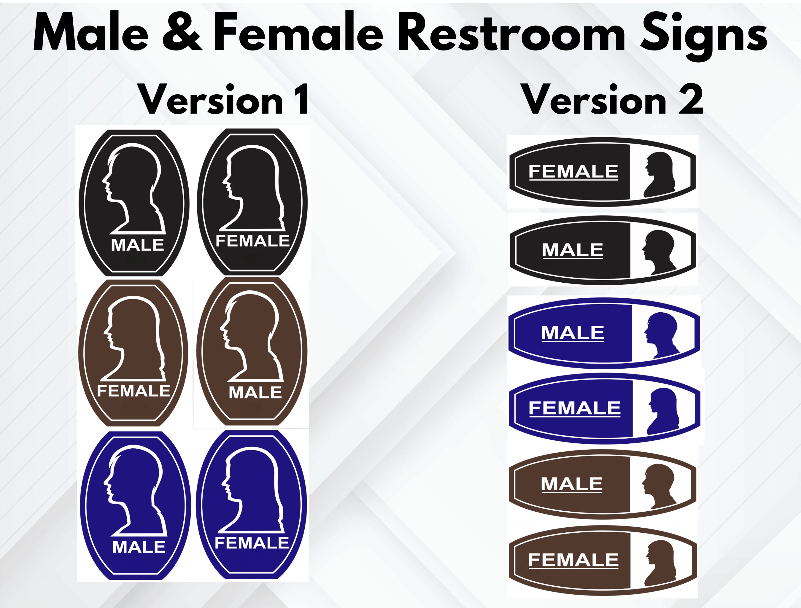 Business Signs Acrylic Signage Restroom Signs Smoke Free Signs ...