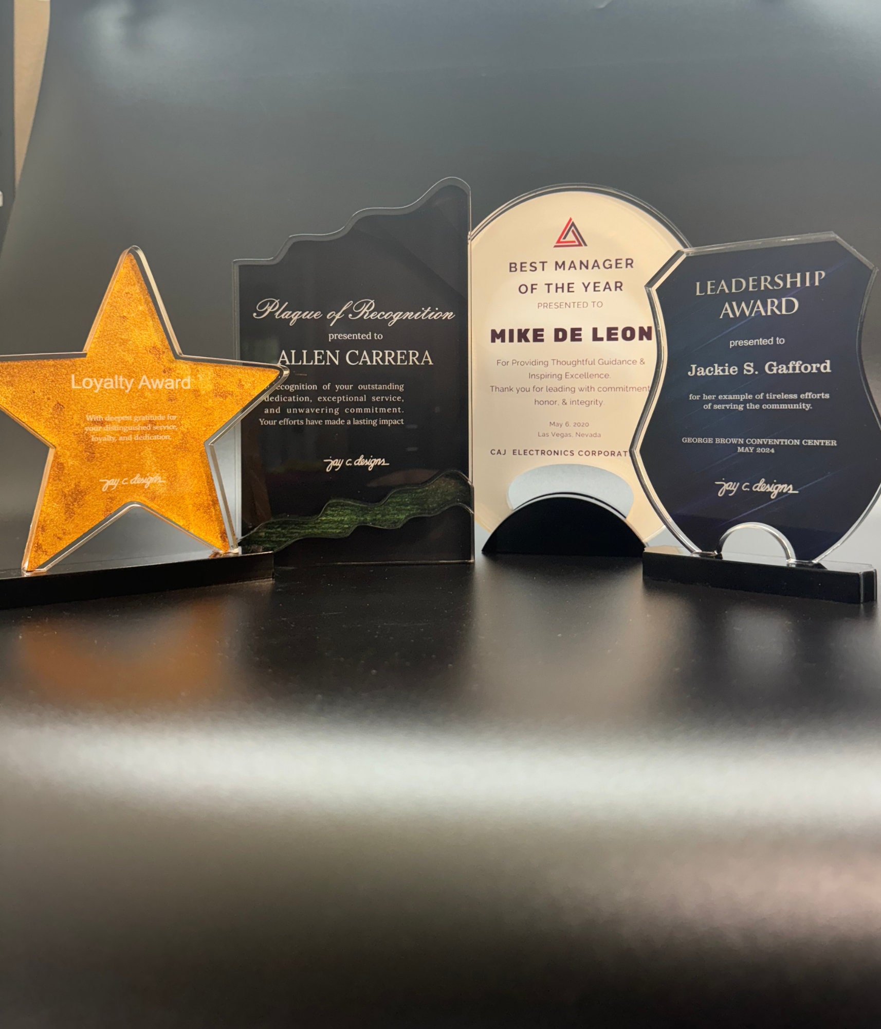 Customized Acrylic Trophies Personalized Awards for Events Ideal for ...