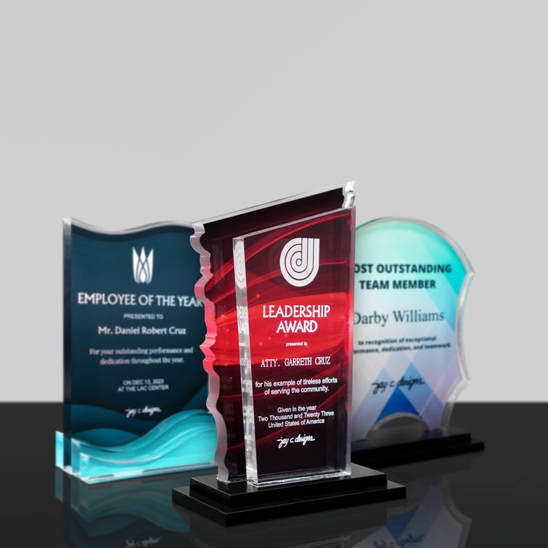 Pinnacle Shard Trophy | Custom Award | Personalized Plaque | Employee ...