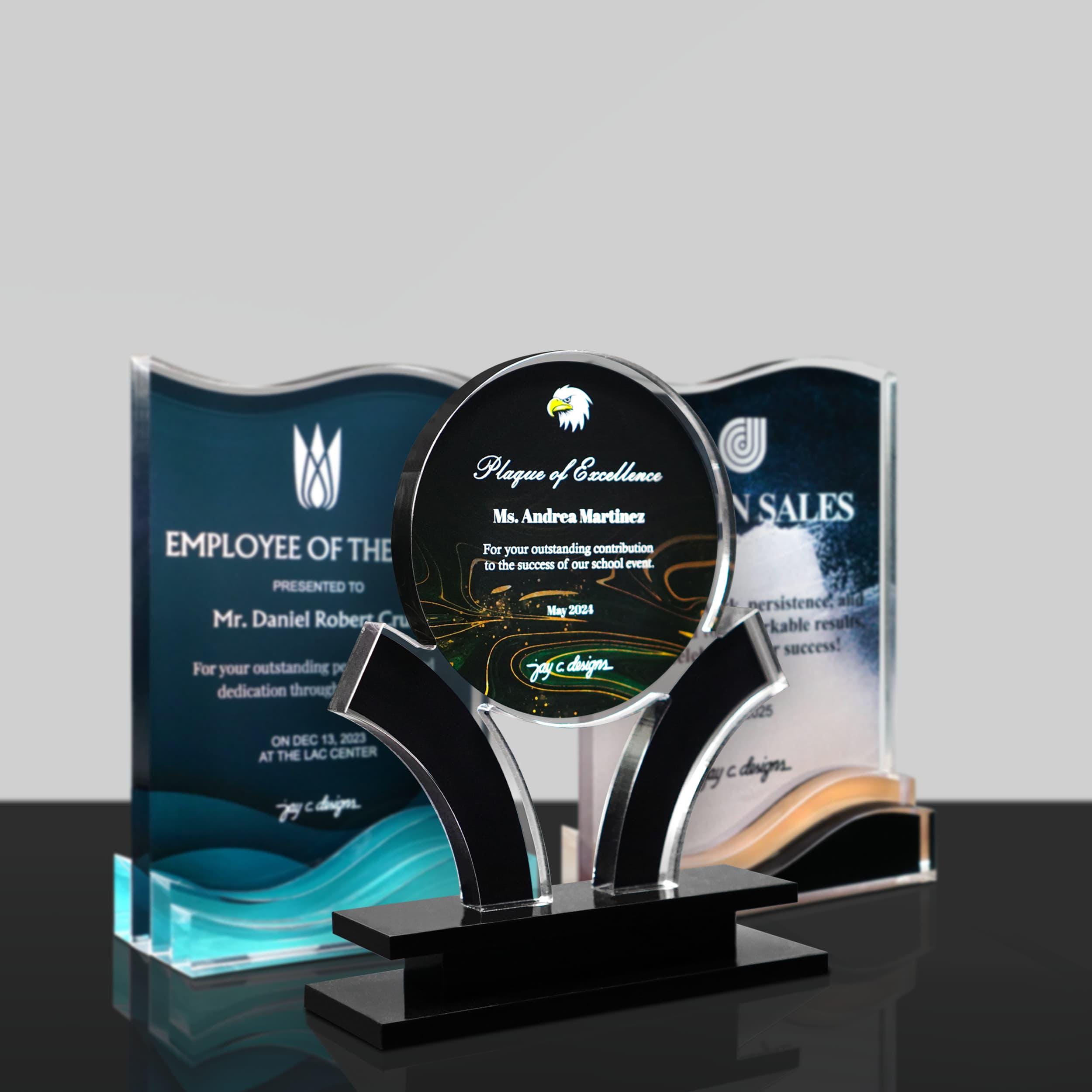 Personalized Acrylic Award | Corporate Recognition Plaque - Etsy