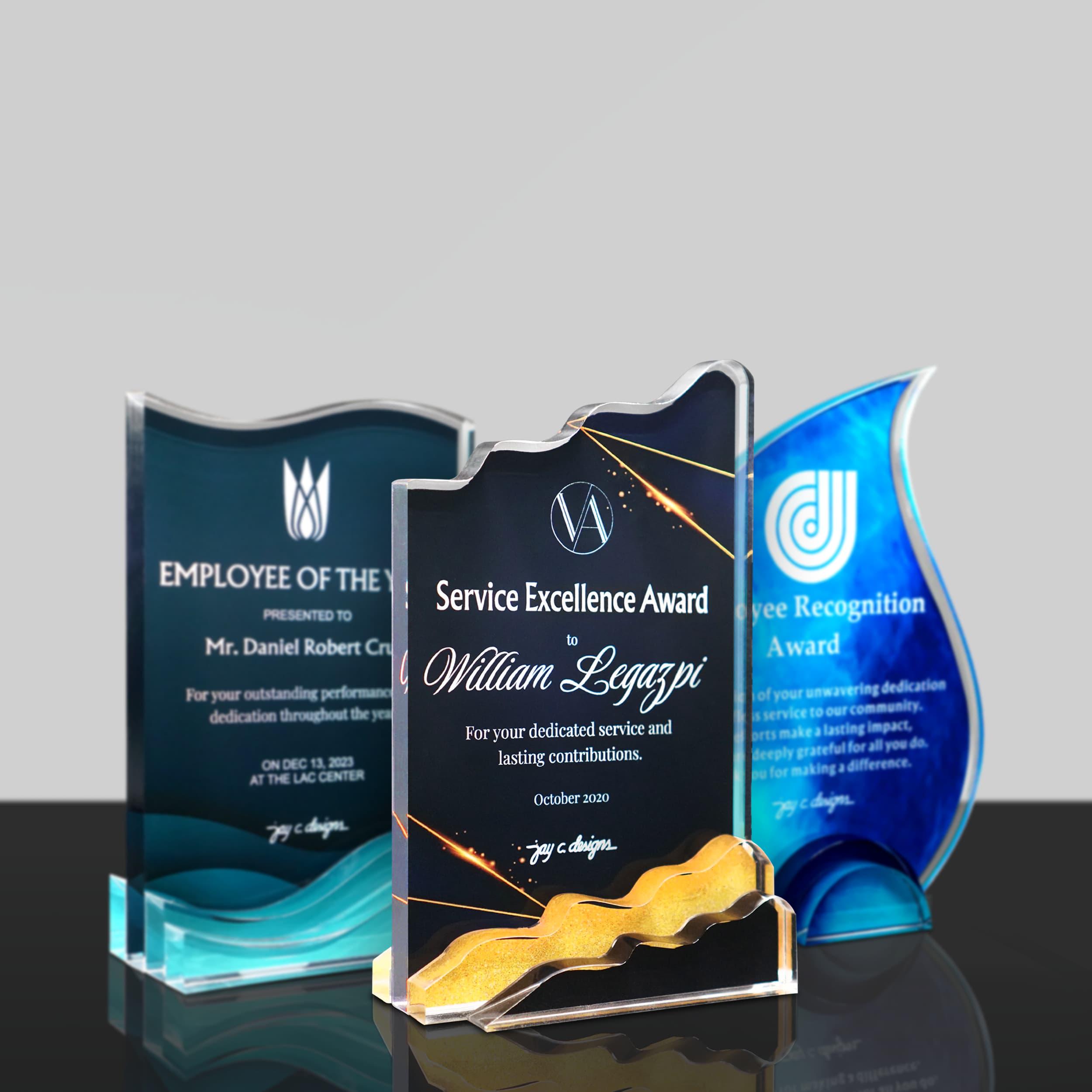 Custom Acrylic Trophy – Personalized Corporate, Employee, and Event ...