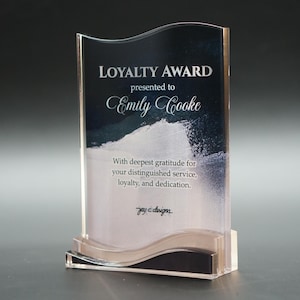 Custom Acrylic Award – Personalized Corporate Recognition Trophy - Etsy