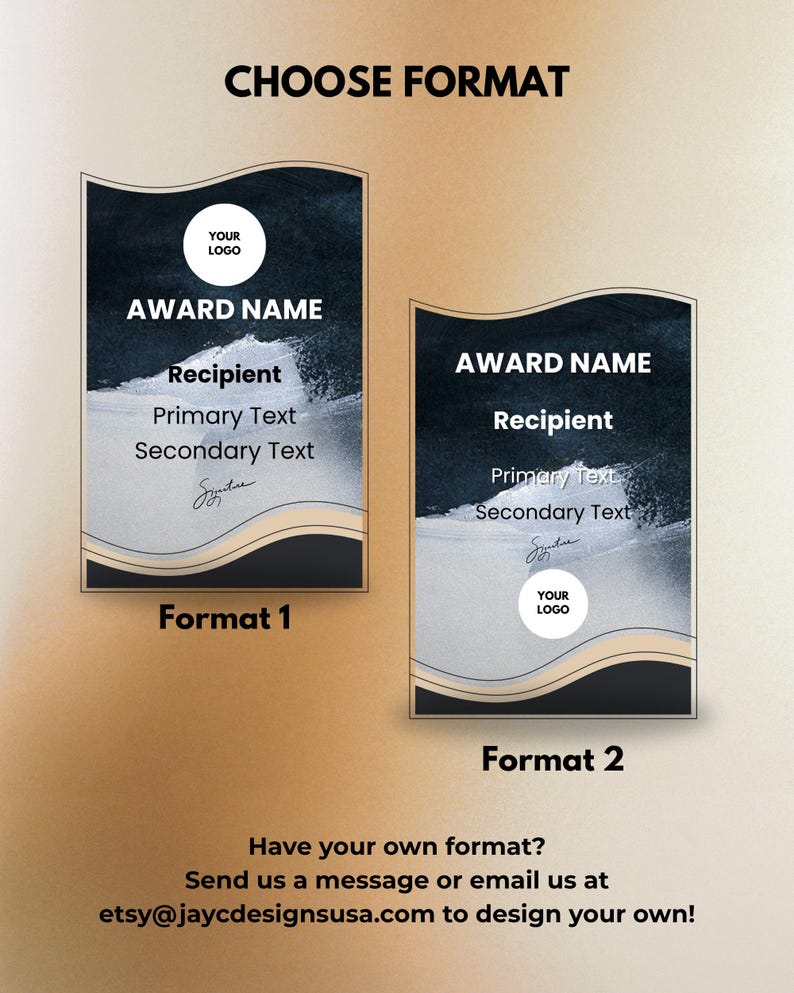 Custom Acrylic Wave Plaque – Personalized Corporate Award, Employee ...
