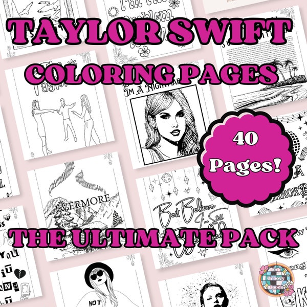 Swiftie Coloring Book - Etsy