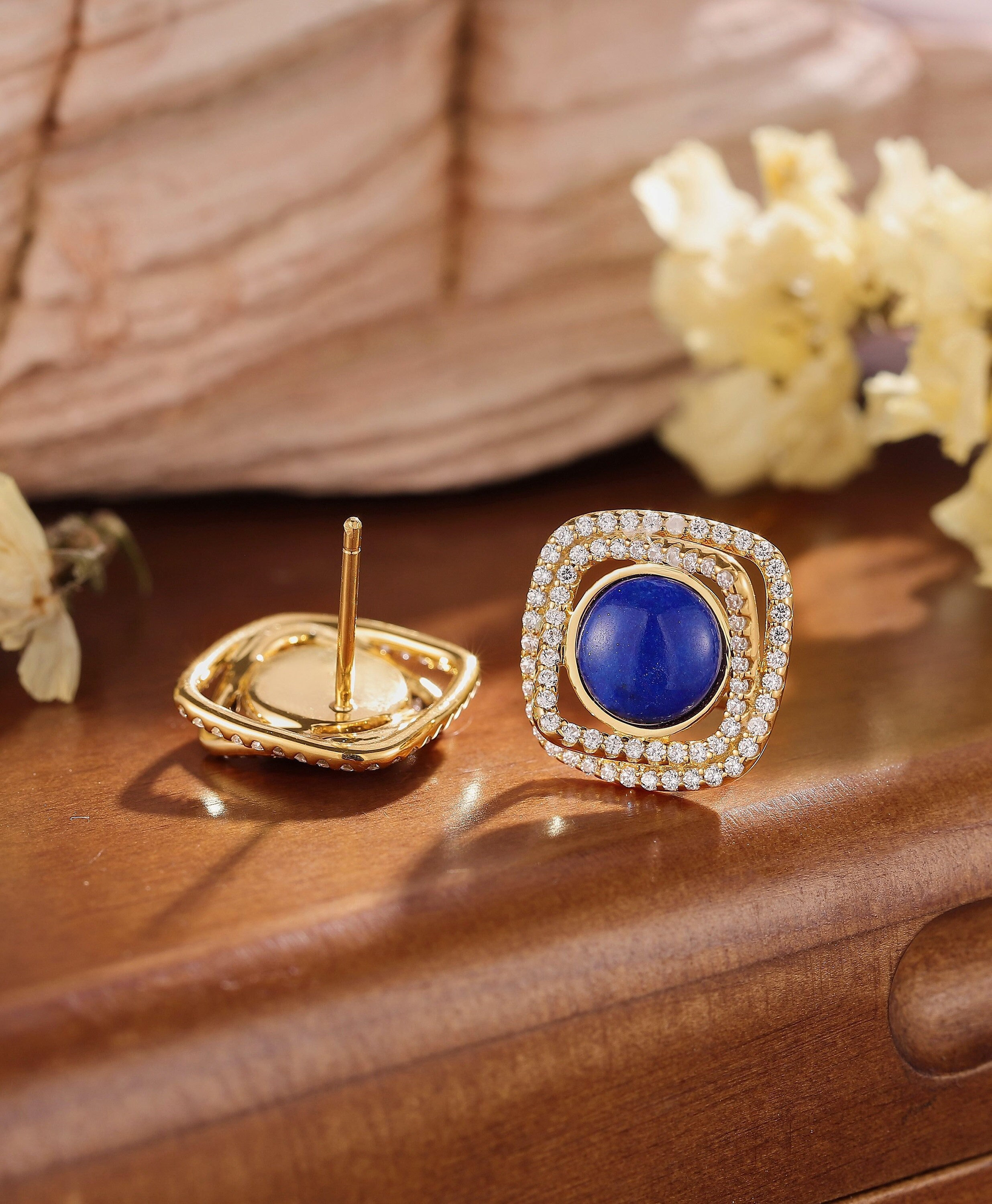 Lapis Lazuli Earring Etsy