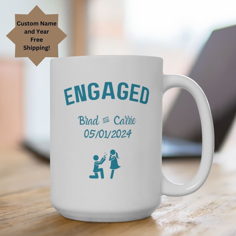 Engagement Mug - Etsy