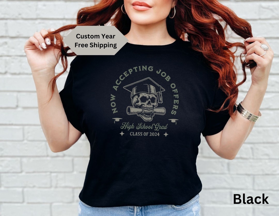 Funny Graduation T-shirt, Custom Class Year, Skeleton Graduate Tshirt ...