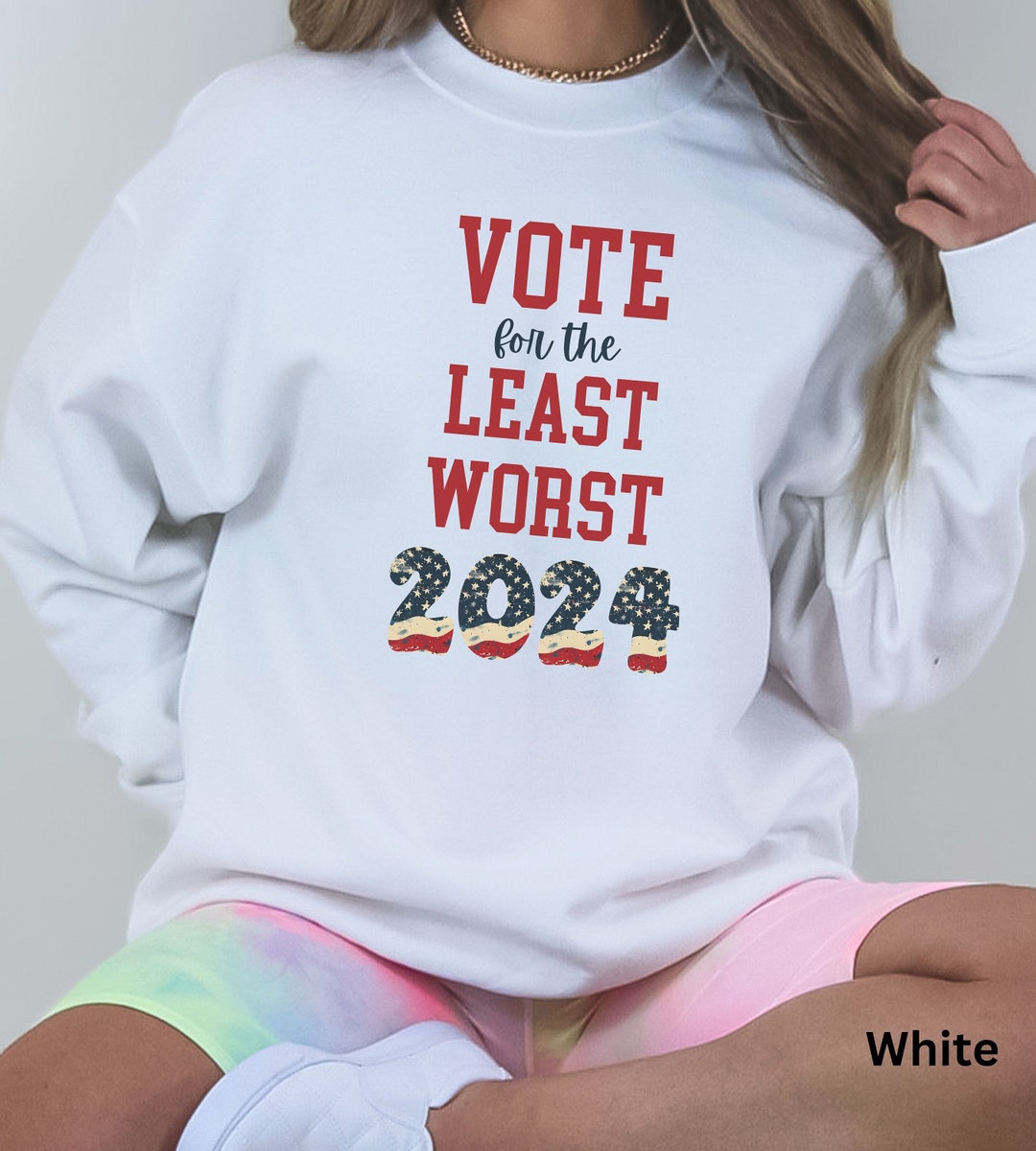 Funny Political Shirt, 2024 Election Sweater, Anyone Under 80, Flag ...