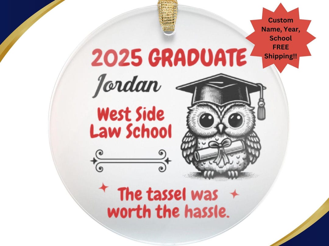 Personalized High School Graduation Ornament, College Senior Acrylic ...