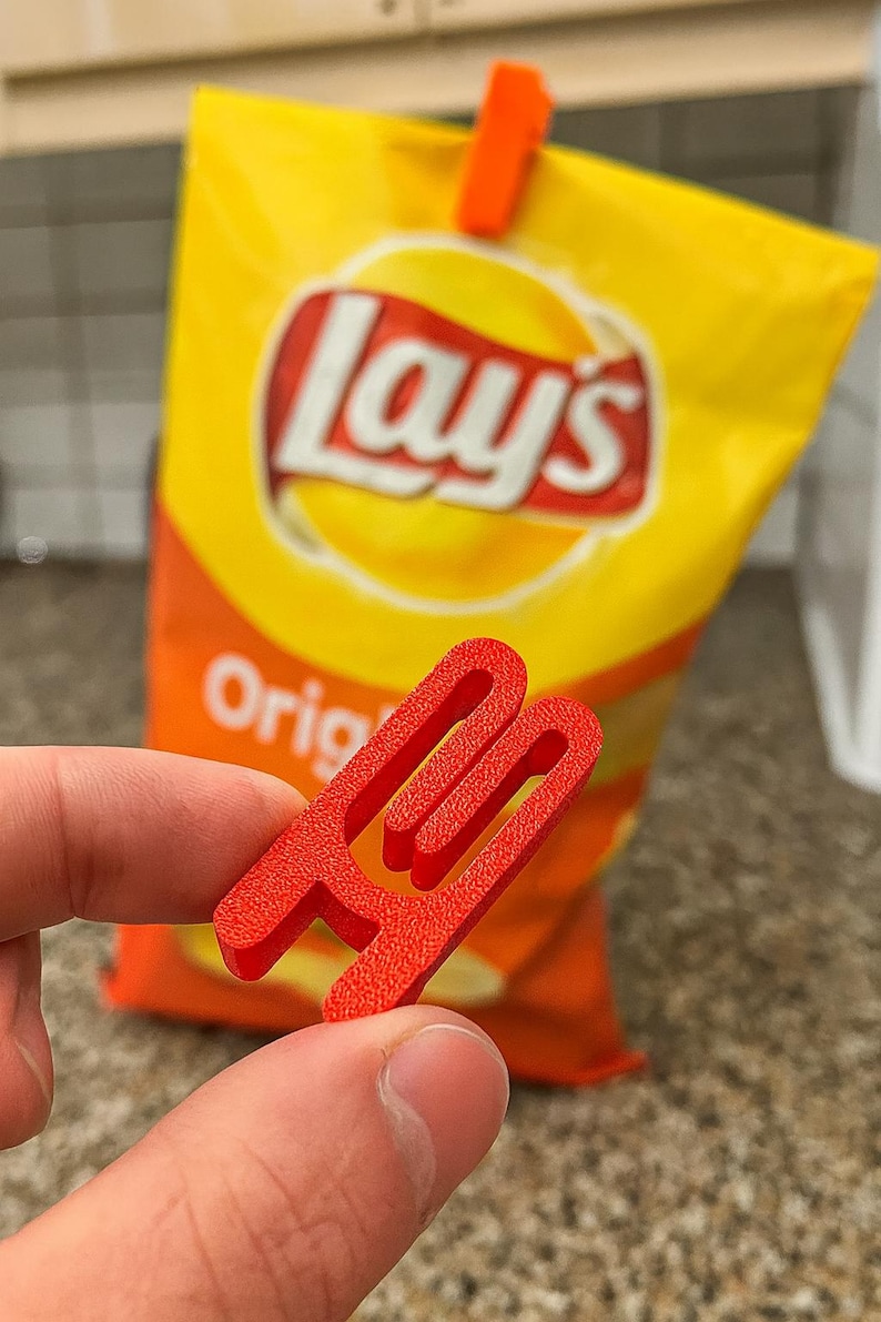 3D Printed Chip Bag Clips – Durable & Reusable Food Sealers - Etsy