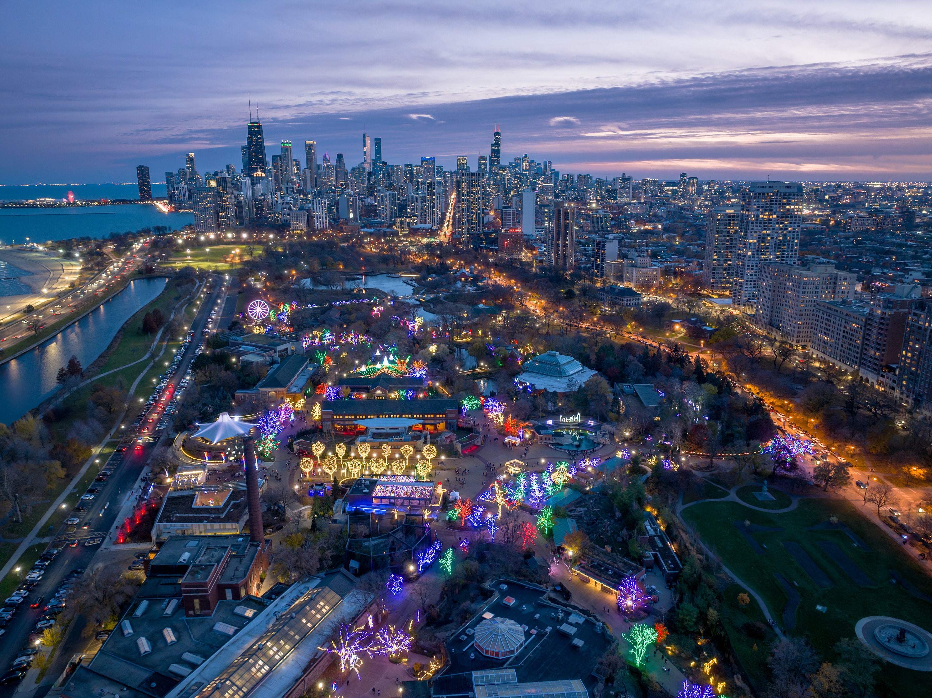 Lincoln Park, Chicago - Zoo Lights - High Resolution Image 5272 × 3948 ...