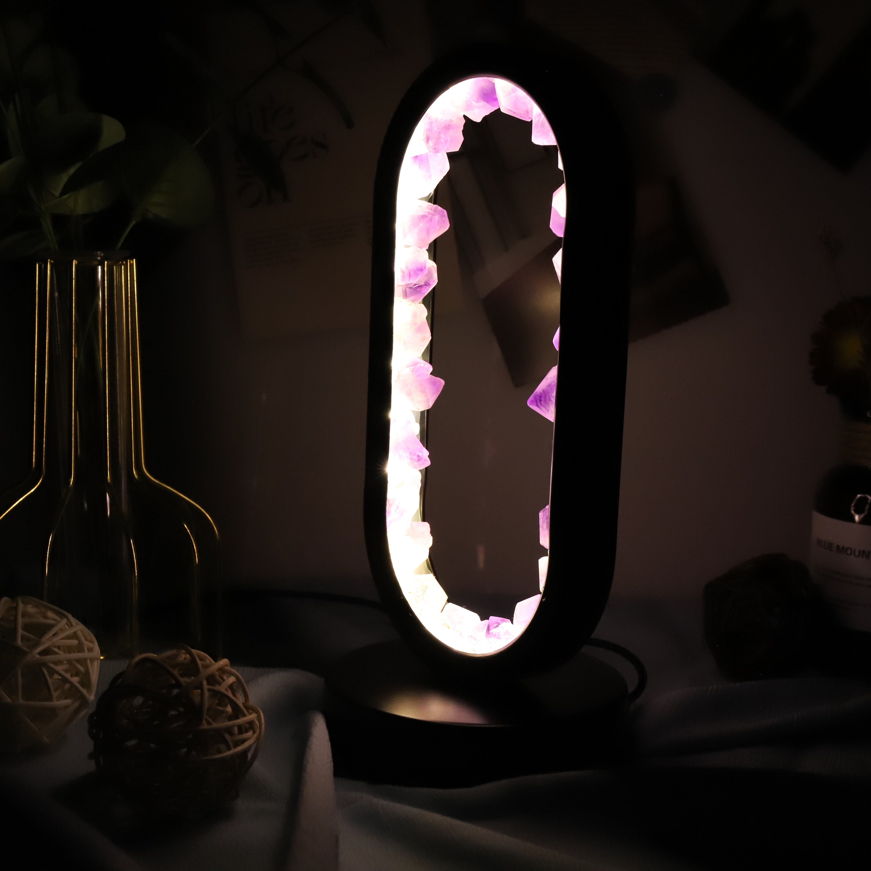 Energy Crystal Healing Spiritual Gifts, Customized Amethyst Cluster ...