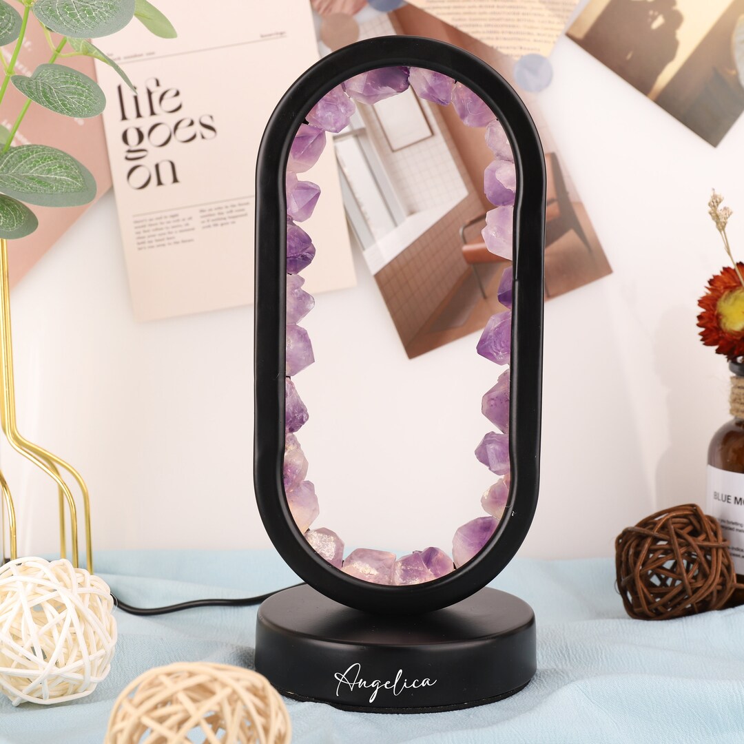 Energy Crystal Healing Spiritual Gifts, Customized Amethyst Cluster ...