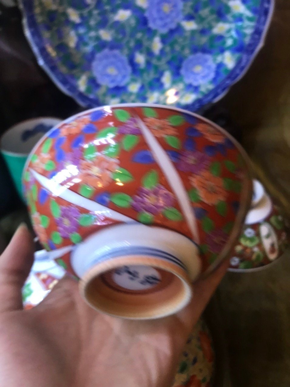 Japanese Bowl-special Edition Japanese Flower Bowl Set Rice - Etsy