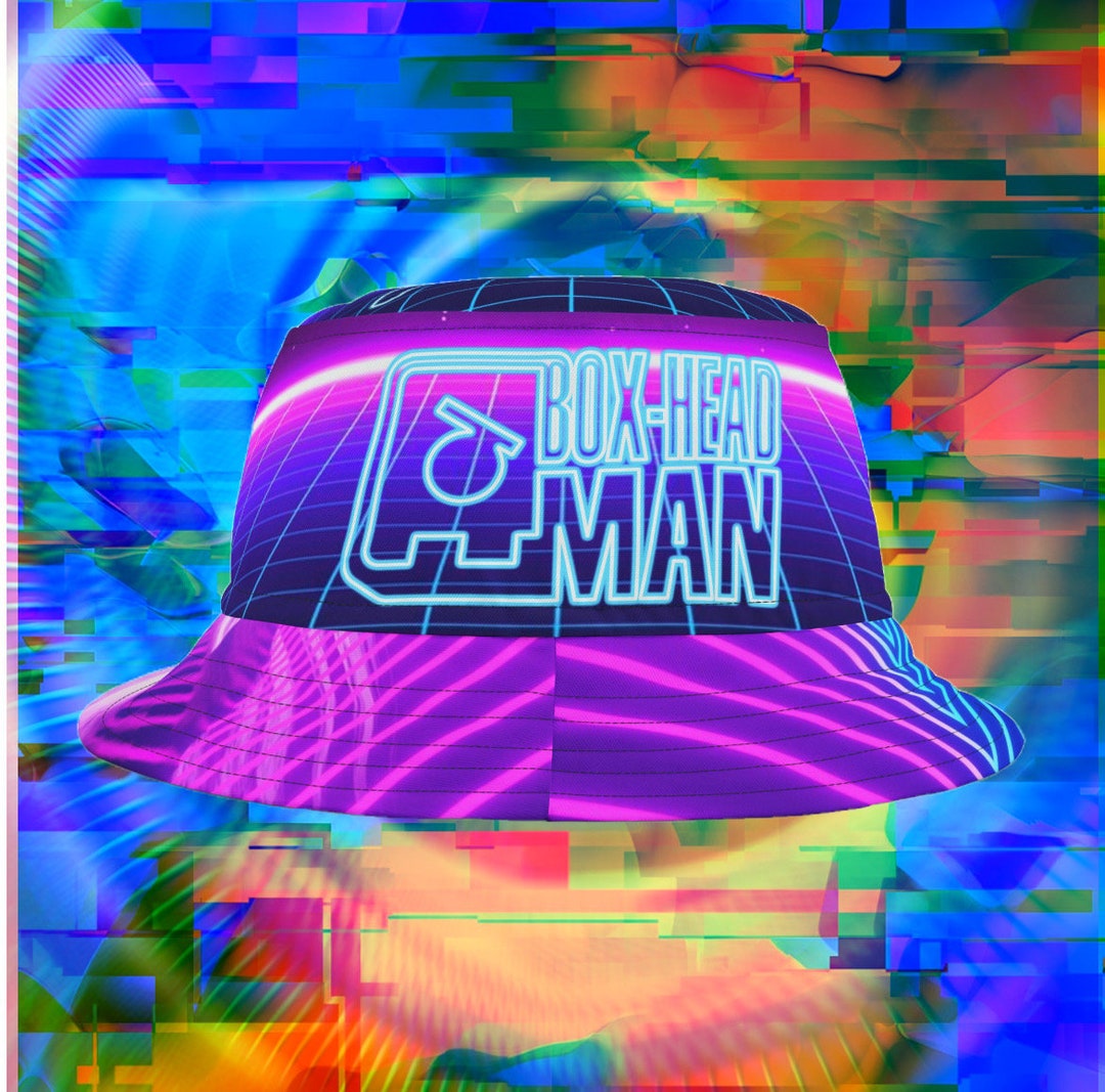 Box-head Man Bucket Hat - Etsy