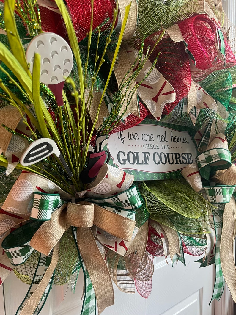 Golf Wreath - Etsy