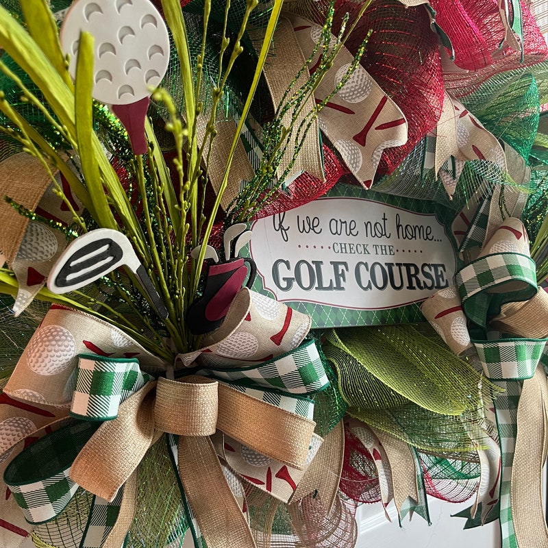 Golf Door Wreath - Etsy