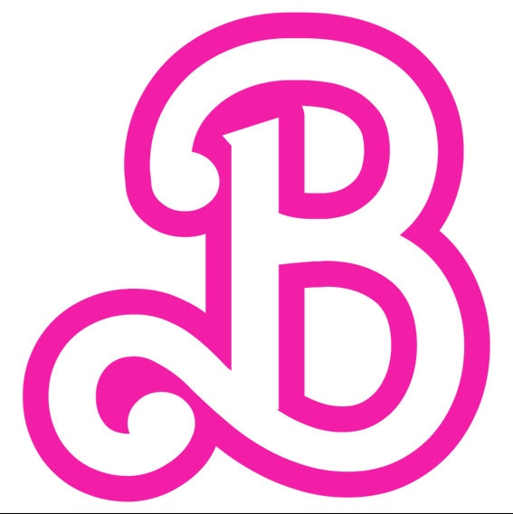 Barbie B Logo in Barbie Pink SVG Instant Digital Download - Etsy Hong Kong
