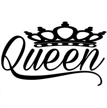 Queen Crown in Black & White Instant Digital Download - Etsy