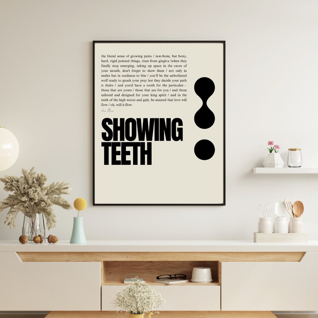 Showing Teeth, Original Poem, Positive Affirmation, Be Brave, Self Love ...
